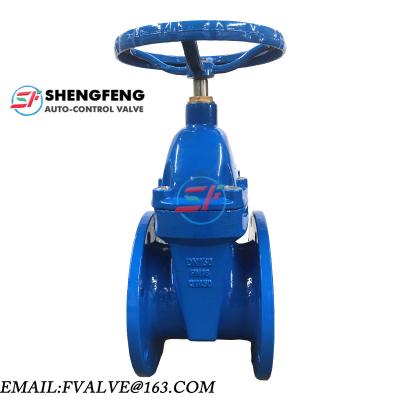 China nodular cast iron flange connection soft seal gate valve for sale