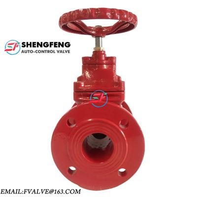 China Cast Iron Gate Valve Ductile Cast Iron hand wheel Gate Valve With Flange ductile iron foot valve for sale
