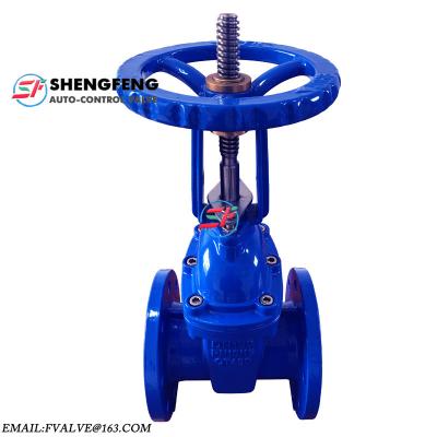 China Gate Valve / DIN F4 Cast Iron Gate Valve With Brass Stem Nut for sale