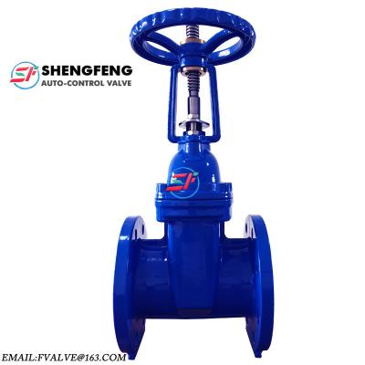 China BS 5163 PN16 cast iron rising spindle gate valve for sale