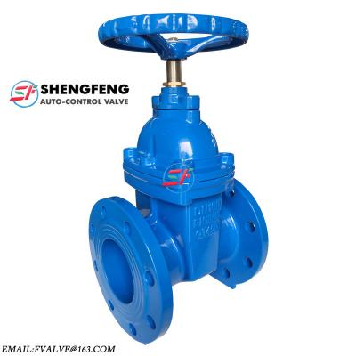 China DIN 2 Way 4 inch Cast Iron Water Manual Gate Valve for sale