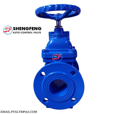 China BS5163 Ductile Cast iron Double Flange Gate Valve PN10 for sale