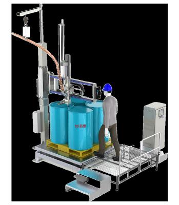 China 12 Köpfe Ibc-Füllmaschine für Lösungsmittel / Farben / Chemikalien zu verkaufen