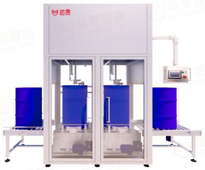 China 200L Dual Station Automatic Automated Filling Machine for sale