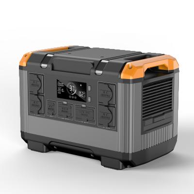 China 2400W 2016Wh LiFePO4 Portable Power Station with Solar Generator and UPS Function for Camping RV Home Backup for sale