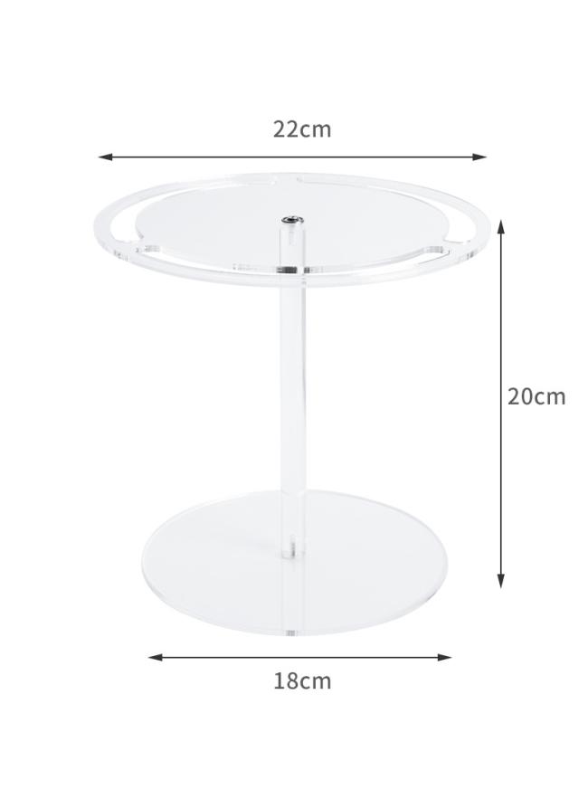 Single layer sunglasses display stand measuring 20cm/7.87 inches in height