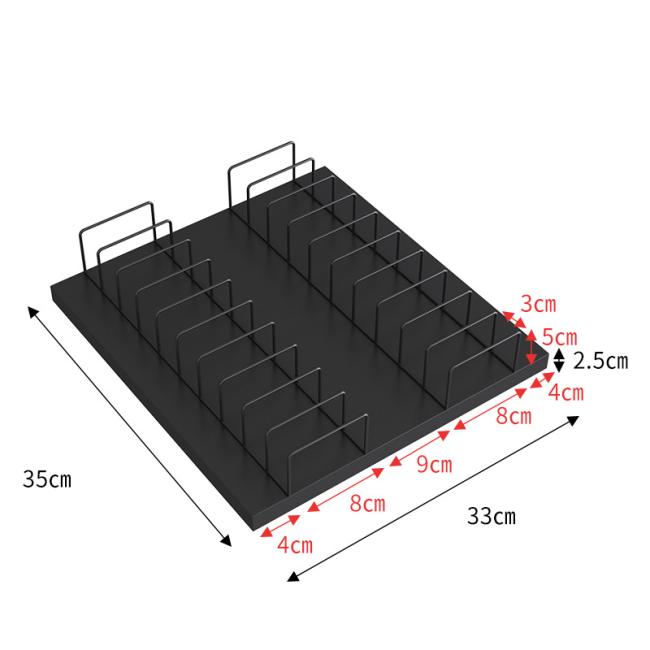 2 row stone display stand configuration