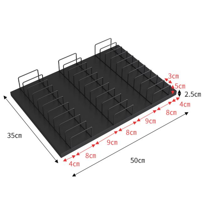 3 row stone display stand configuration