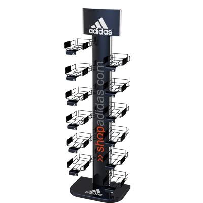 China 2200mm Retail Exhibitions Metal Display Stands Customizable Retail Wire Display Racks for sale