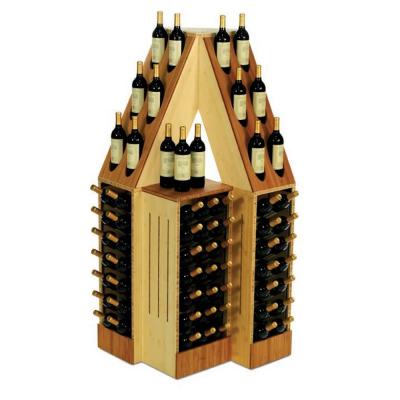 China Versatile Beverage Wooden Display Stands Plywood Rotating Wooden Shelf Customized for sale