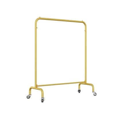 China Rolling Commercial Clothing Display Racks 200MM Retail Garment Rack for sale
