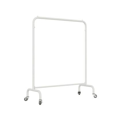 China Rolling Commercial Clothing Display Racks 200MM Retail Garment Rack for sale