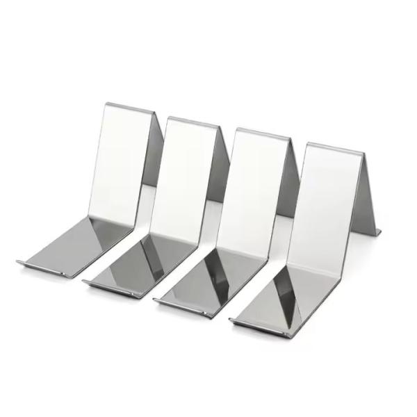 Quality Counter Top Golden Metal Retail Display 16cm Shoe Rack For Retail Store for sale