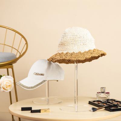 China Transparent Black Acrylic Display Stands Hair Accessory Holder 20cm for sale