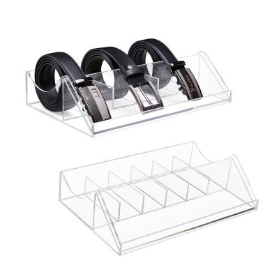 Cina 4 Divisioni -12 Divisioni Cintura Display Rack Cintura Chiara Display Stand For Home Commerciale in vendita