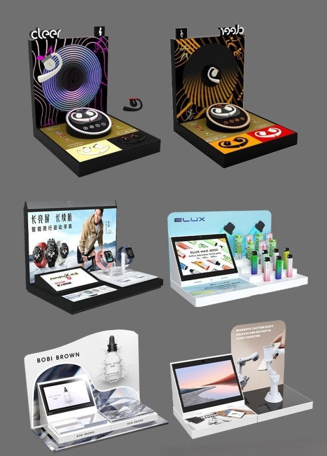 Example of custom acrylic display stands we've produced