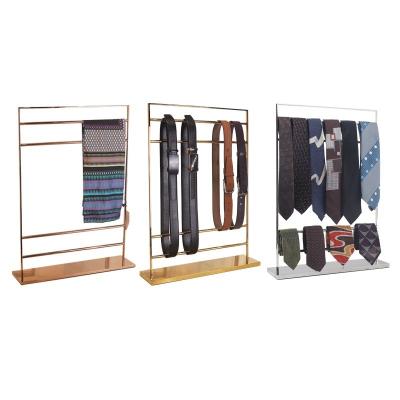 China 620mm X 430mm Metal Display Stands Tie Scarf Storage Tabletop Display Stands for sale