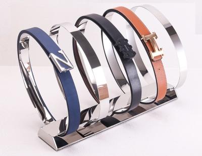 China 5pcs Custom Metal Retail Display Rack 770mm Belt And Tie Rack Belt Organizer for sale