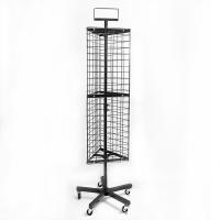 China Custom Store Metal Wire Display Racks Hanging Hook Grid Panel Display Rack 35cm for sale