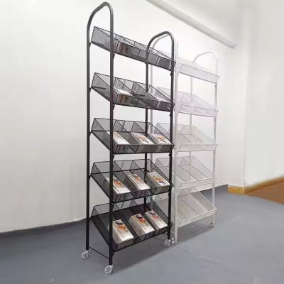 Cina Espositore a filo leggero Scaffali in legno con ruote in vendita