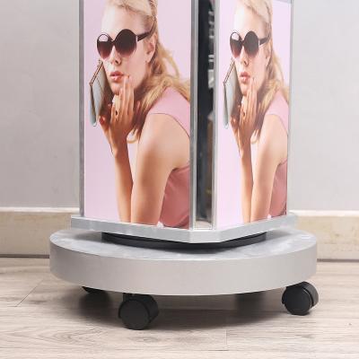 China 4 Sided Custom Display Stands 1740mm 84 Pairs Floor Standing Sunglasses Display for sale