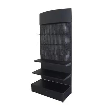 China Heavy Duty Grocery Store Display Racks Trade Shows Powder Coated Wall Mount Gondola Shelving for sale