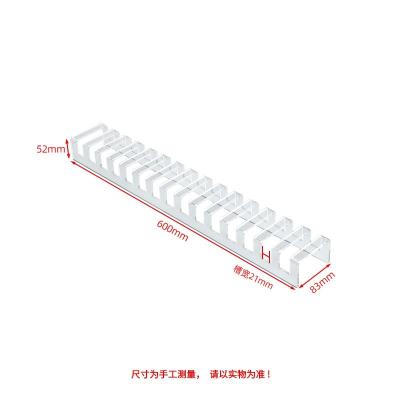 Cina 15 slot di carte Desktop Display acrilico Stand Porta piastrelle Display Organizzatore del bancone in vendita