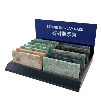 China 18pcs Small Stone Display Stand Quartz Samples Marble Slab Stand 455mm for sale