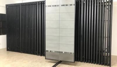 Cina Espositore rotante in porcellana da 800 x 2400 mm per lastre, espositore estraibile per piastrelle in vendita