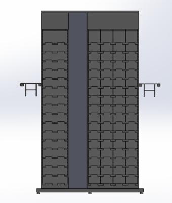 Cina Espositori da pavimento per negozi da 1983 mm, espositore 2 in 1 per piastrelle in porcellana e ceramica con grafica in vendita