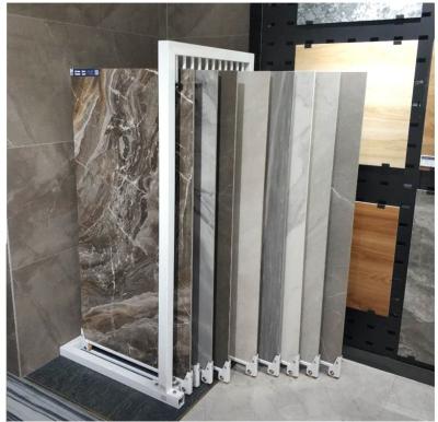 China Mosaics Tile Display Stand Slab Sliding Out Granite Sample Display Rack Single Double Sides for sale