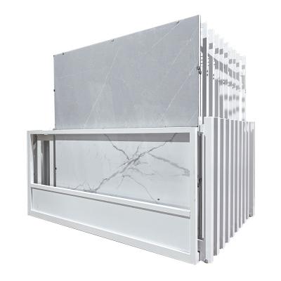 Cina 1200 X 1200 mm Display di piastrelle Sliding Out Personalizzazione LOGO Display rotante in vendita