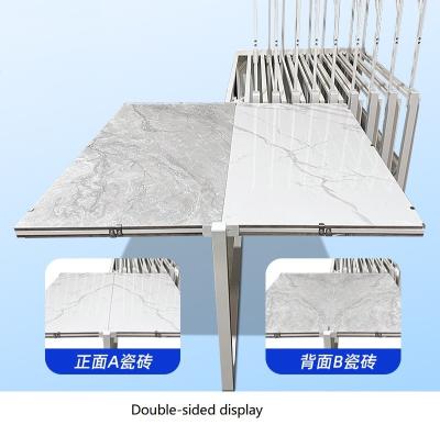 Cina 1200 X 1200 mm Display di piastrelle Sliding Out Personalizzazione LOGO Display rotante in vendita