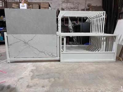 Cina 1200 X 1200 mm Display di piastrelle Sliding Out Personalizzazione LOGO Display rotante in vendita