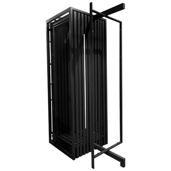 Quality Pulling Out Rotating Tile Sample Display Rack Wooden Floor Floor Tile Display for sale