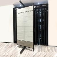 Quality Pulling Out Rotating Tile Sample Display Rack Wooden Floor Floor Tile Display for sale