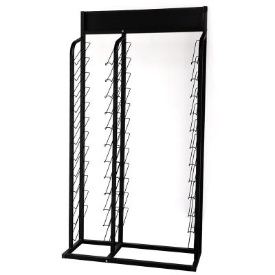 Cina 12 Mensole Display di campioni in granito metallico Rack Wire Combinazione Cascata Piastrelle Marmo Display Stand in vendita
