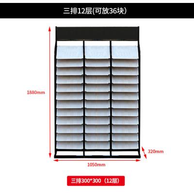 Cina Scaffalatura a filo ceramica Display Board 1880mm Mulit Rows Showroom Tile Display Rack in vendita