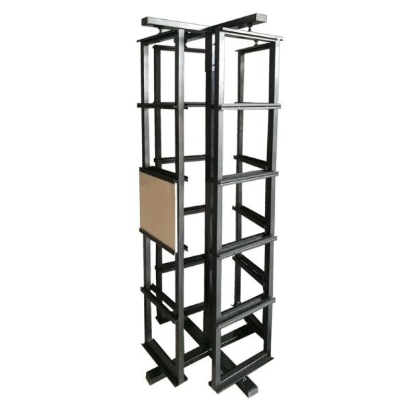 Quality Metal Floor Tile Display Rack Freestanding Rotating Tile Display Holder Matt for sale