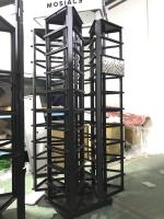 Quality Custom Stone Display Stand Acrylic LOGO 12 X 20in Rotating Tile Display Stand for sale