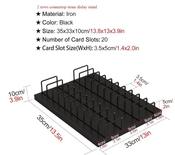 Quality All In One Stone Display Stand White Multi Row Quartz Display Rack Sample Holder for sale