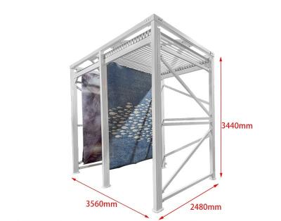 Cina Push Pull Sliding Metal Display Stand Showroom Carpet Sample Display Rack in vendita
