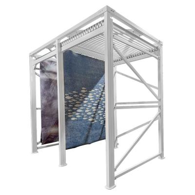 Cina Push Pull Sliding Metal Display Stand Showroom Carpet Sample Display Rack in vendita