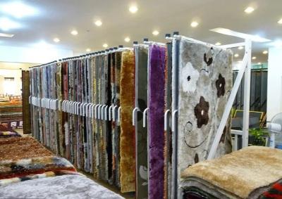 Cina Flip Page Metal Display Stand Wing Carpet Display Stand Rack Rug Rack 1.6M X 2.3M in vendita