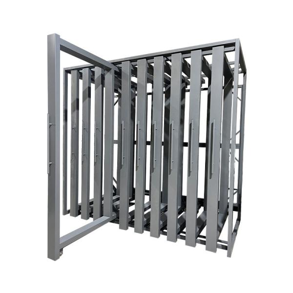 Quality 2545mm Display Cabinet Stand Customized Powder Coated Door Frame Display for sale