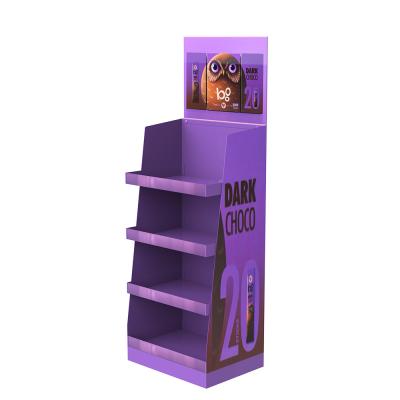 Cina Distribuzione al dettaglio Supermercato Snick Display Stand Glossy Display Point of Sale personalizzati in vendita