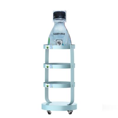 Cina Bottle Shape Bathroom POP POS Display Stand For Juice Display Rack in vendita