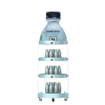 Cina Bottle Shape Bathroom POP POS Display Stand For Juice Display Rack in vendita