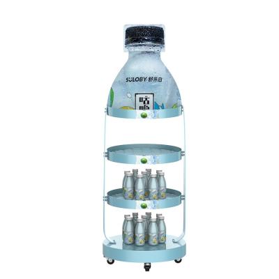 Cina Bottle Shape Bathroom POP POS Display Stand For Juice Display Rack in vendita