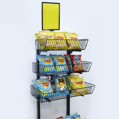 Cina Fornaciari Snack Rack di stoccaggio di filo di ferro Metallo Rack di filo di ferro con ruote di alluminio ferro in vendita